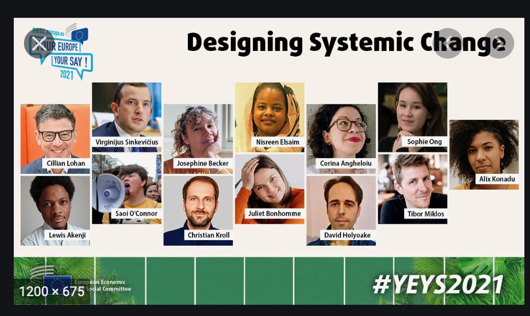 Event for European Economic and Social Committee – Designing Systemic Change – SwarmDynamics